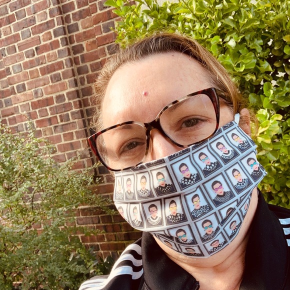 Accessories | Rbg Mask Face Whiteblack Lace Collars Nwt Collect | Poshmark